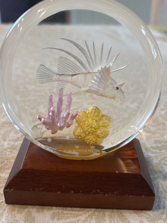 Hamilton Collection | Art | Vintaglucite Fish Tank Paperweight Coral ...